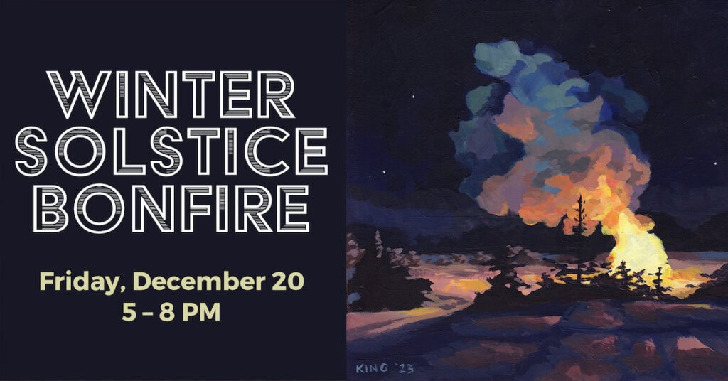Winter Solstice Bonfire at the Belwin Conservancy - Thrifty Minnesota