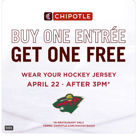 BOGO at Chipotle When You Wear Wild Gear Monday - Thrifty Minnesota