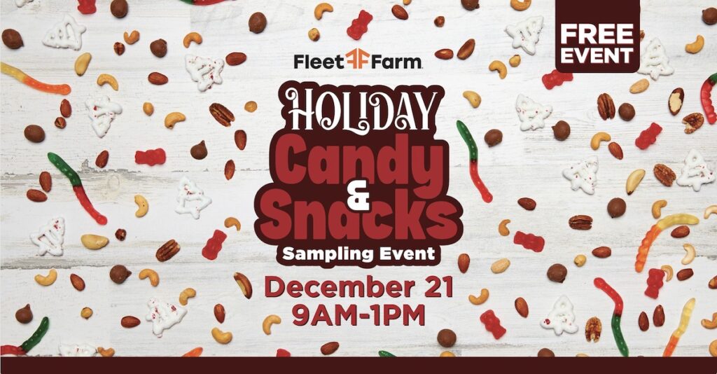 Fleet Farm Holiday Candy & Snacks Sampling Day - Thrifty Minnesota