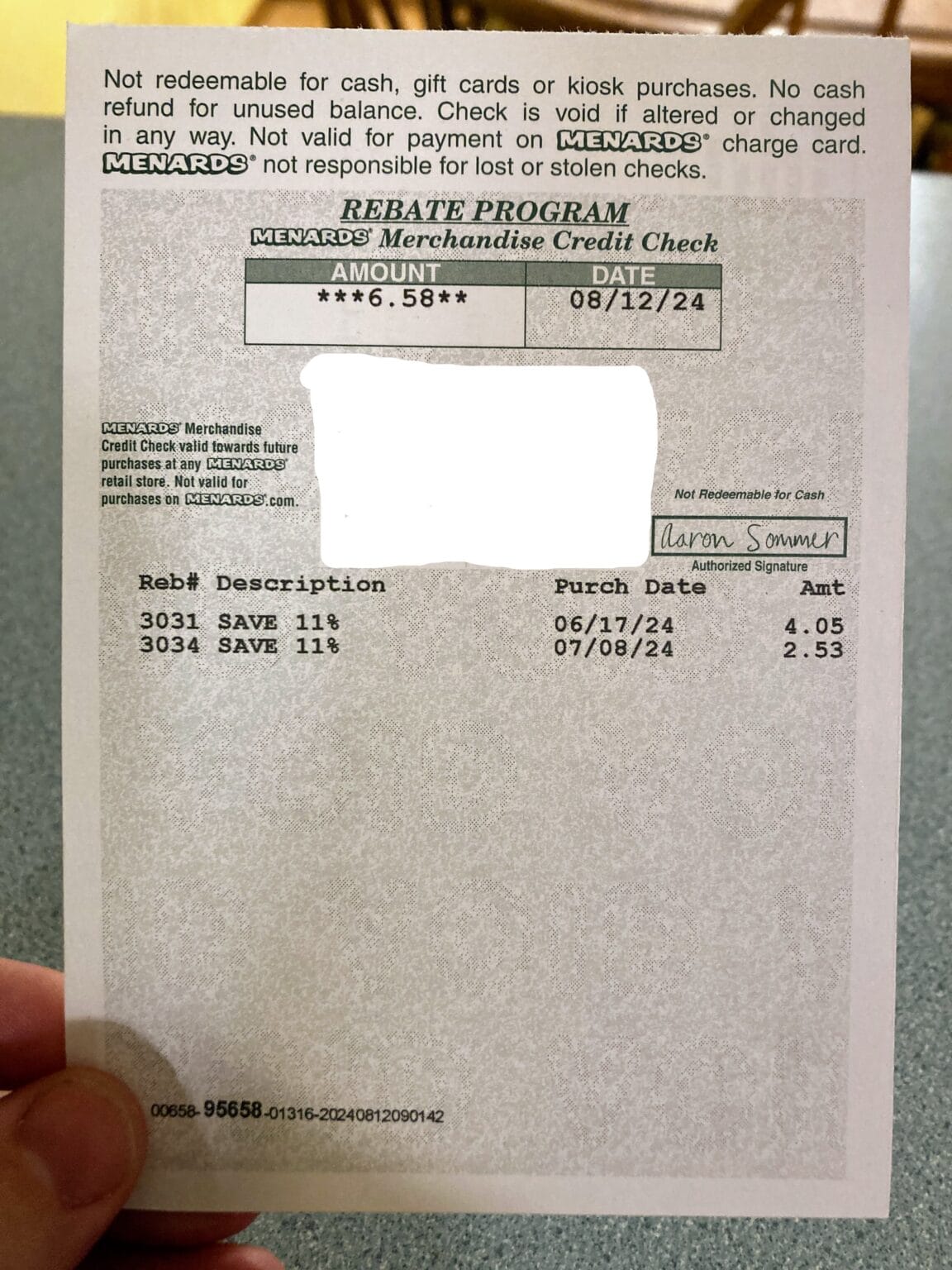 Menards 11% Rebate Offer - How It Works - Thrifty Minnesota