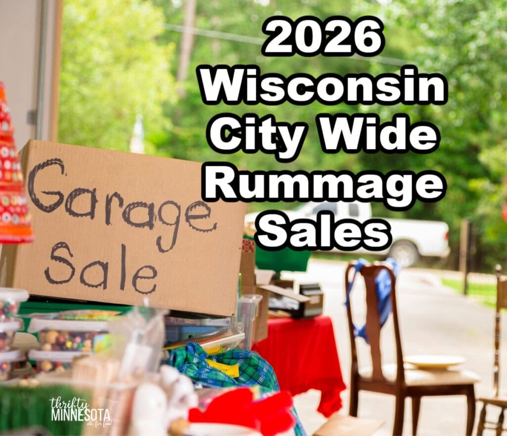 The BEST Wisconsin City Wide Rummage Sales List - Thrifty Minnesota