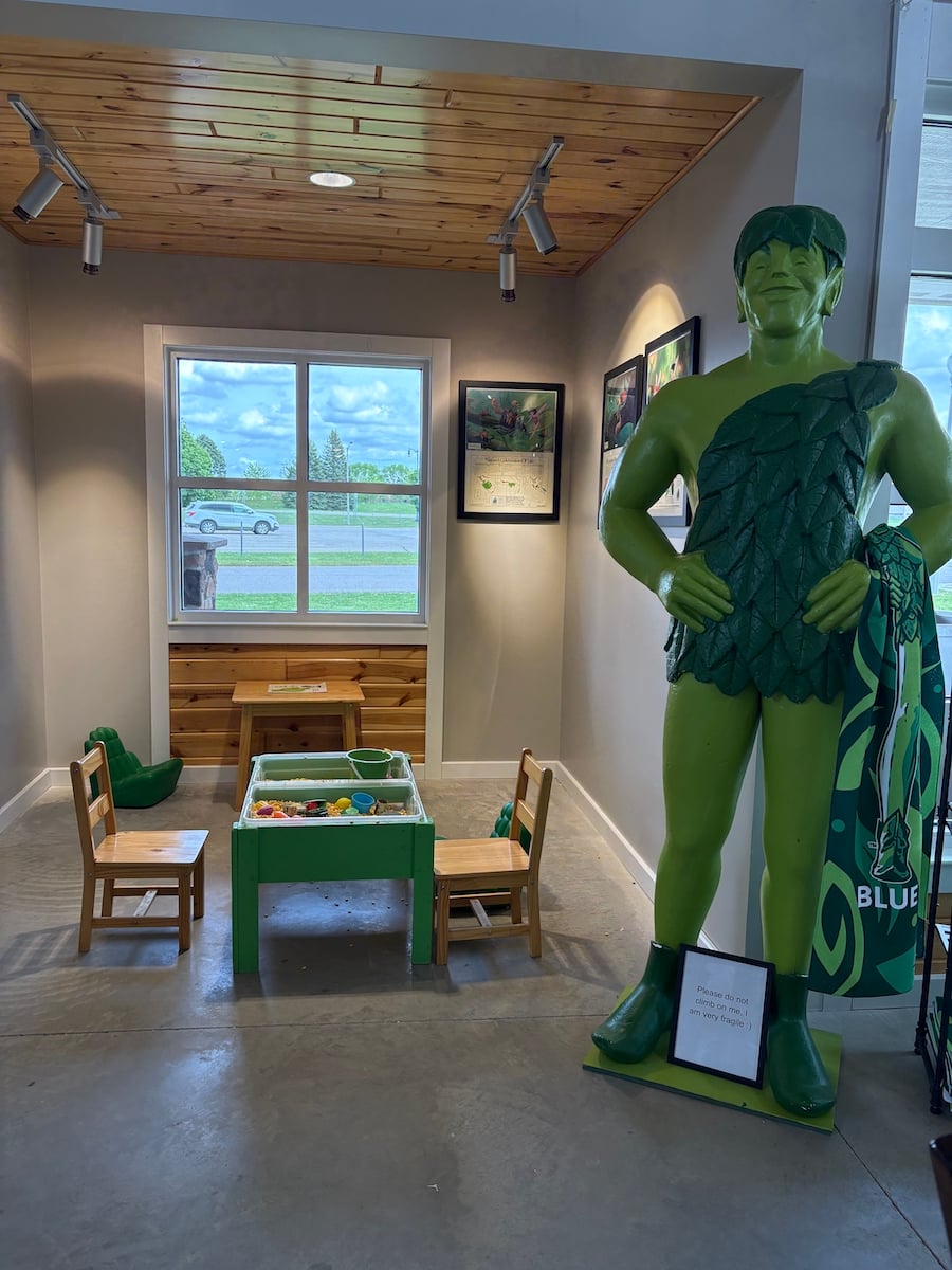 Jolly Green Giant Statue and Museum in Blue Earth - Thrifty Minnesota