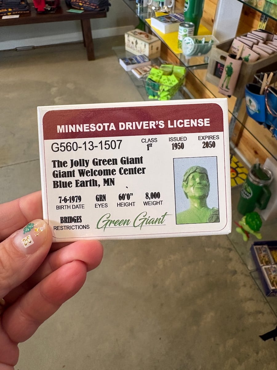 Jolly Green Giant Statue and Museum in Blue Earth - Thrifty Minnesota